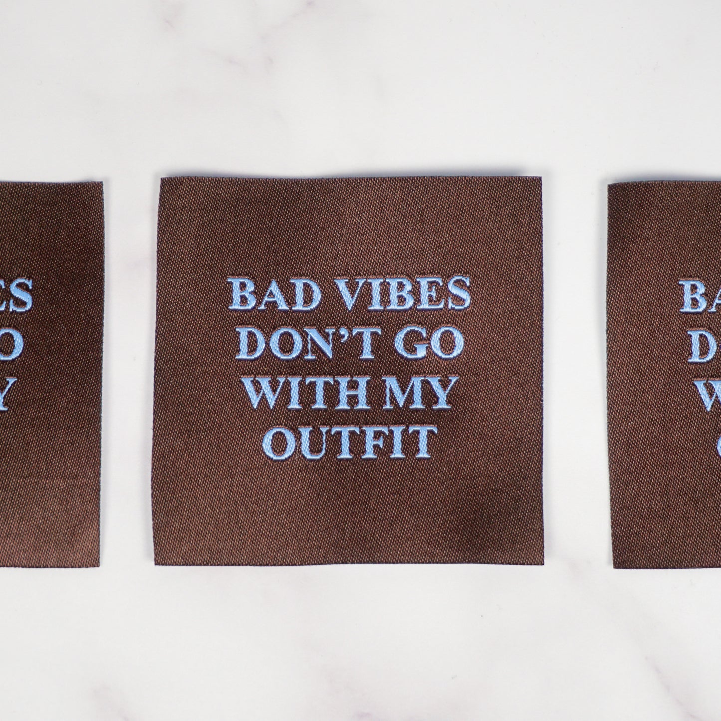 Bad Vibes Naailabel - Loop en Label – The Final Stitch