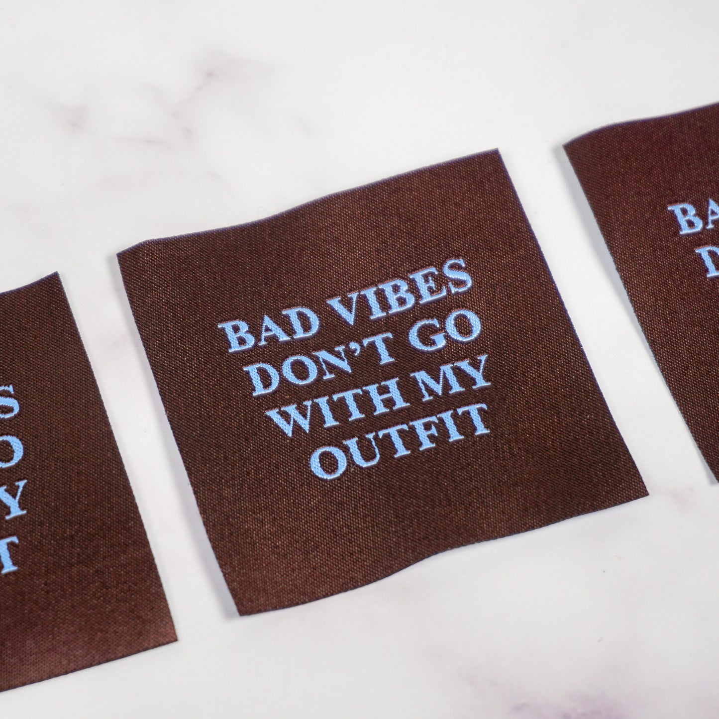 Bad Vibes Naailabel - Loop en Label – The Final Stitch